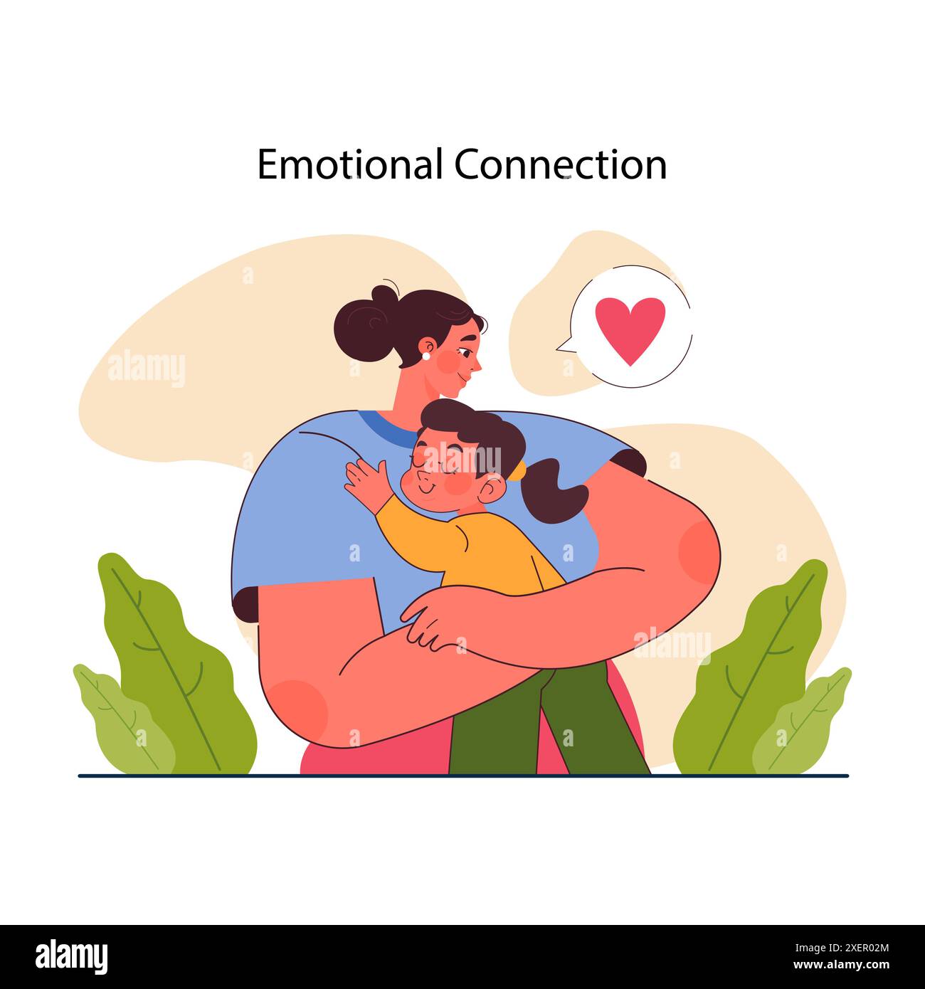 Positive parenting. Emotional connection. Secure attachment style in ...