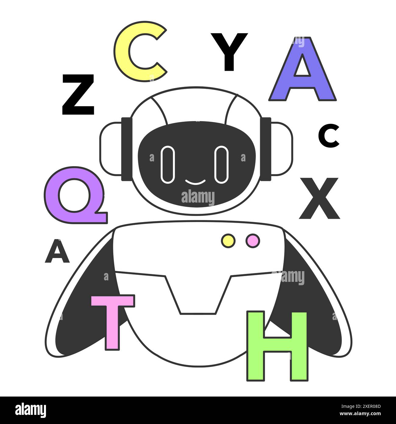 Prompt-engineering to a artificial neuron network. Artificial intelligence development. AI ...