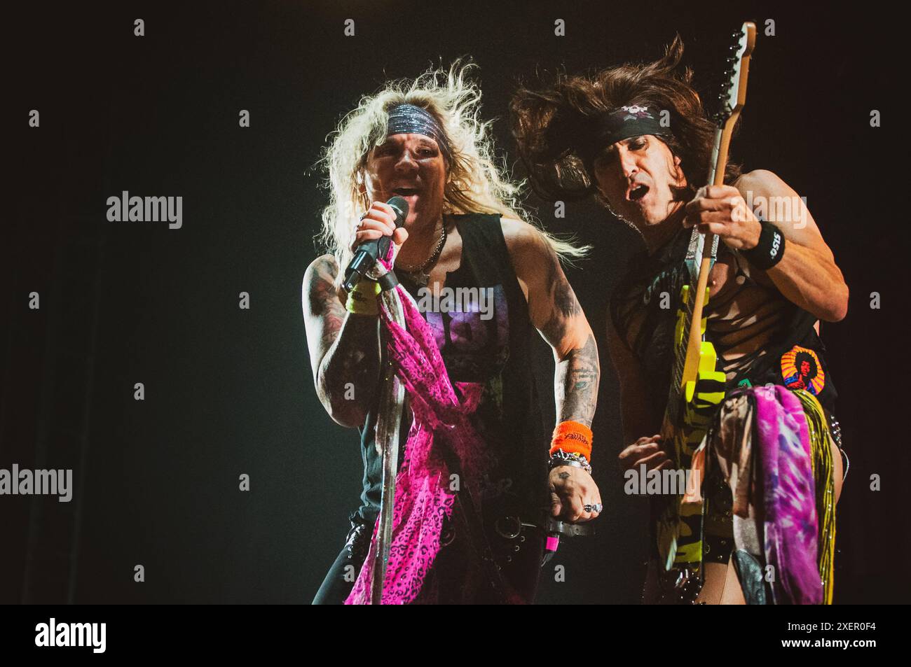 The american Band Steel Panther performed at Danish Copenhell festival ...