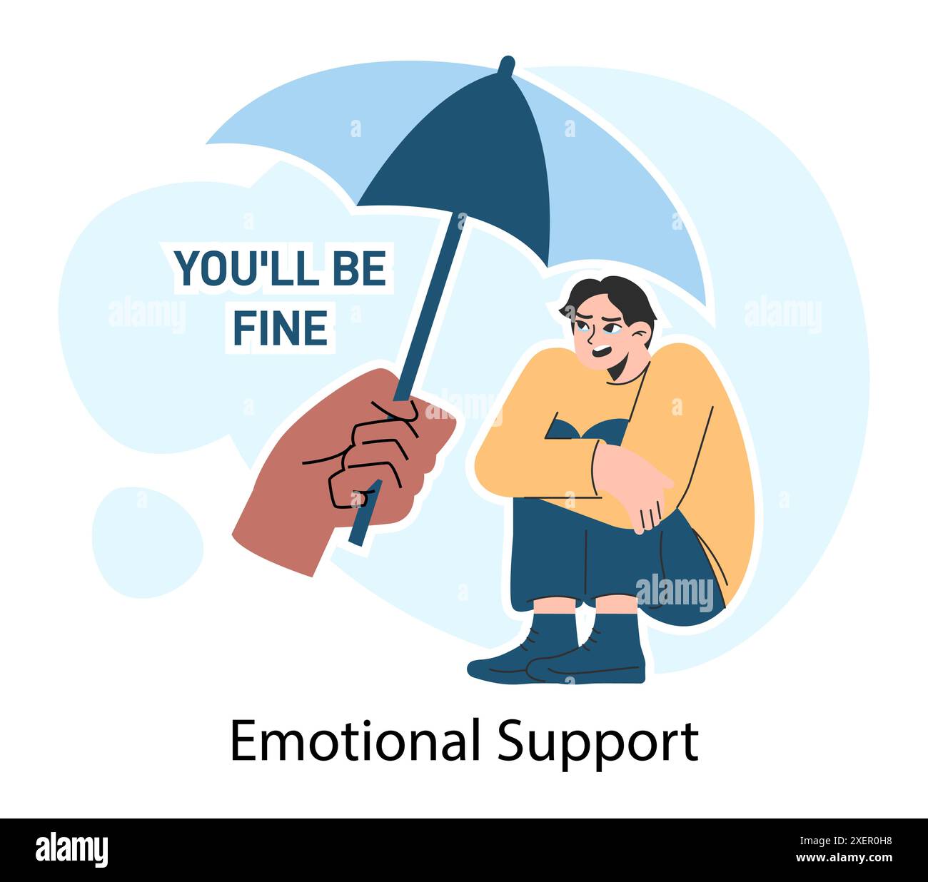 Empathy. Deep understanding of emotions, sympathy and compassion ...