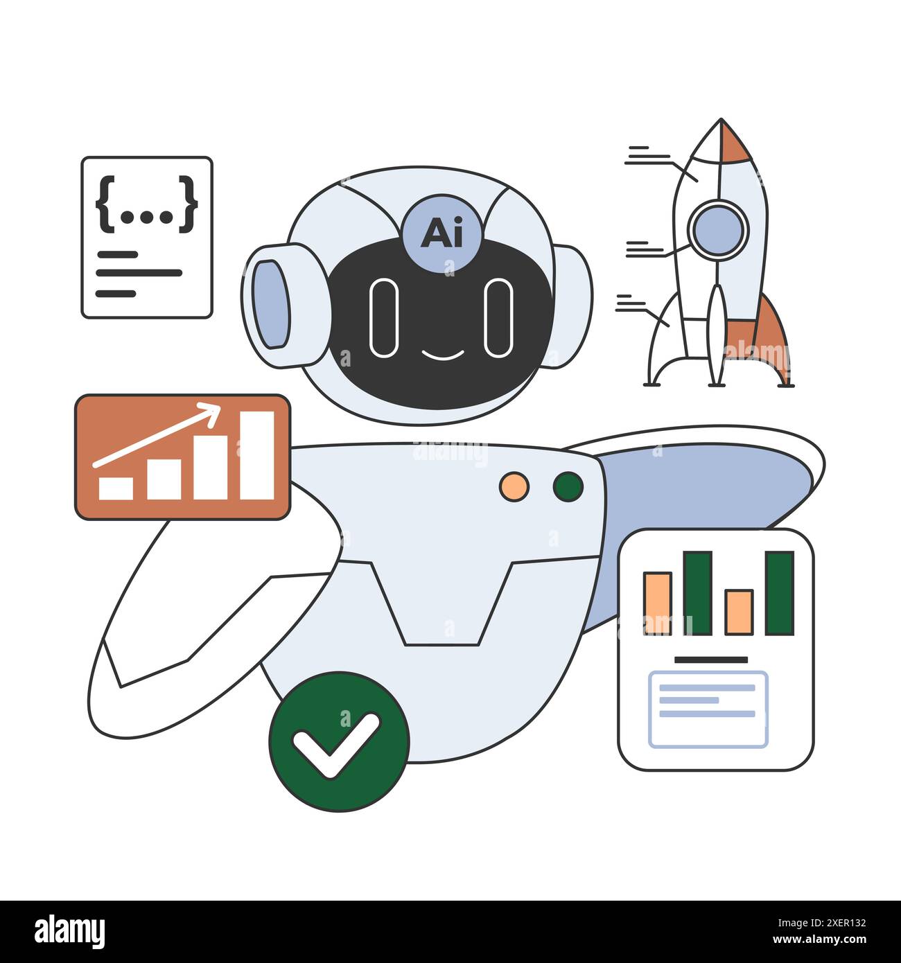 Impact of Artificial intelligence on business. AI-powered exchange ...