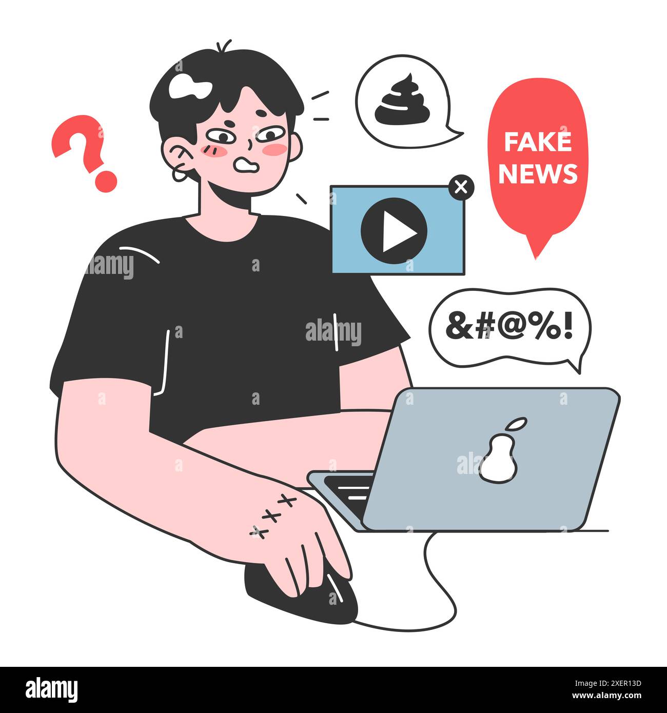 Fake news. Manipulation and control over people mind. Media influencing ...