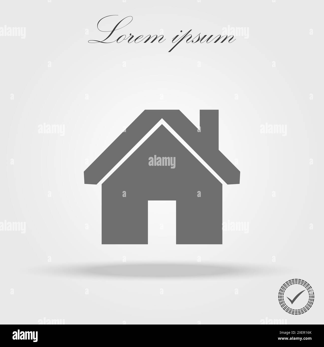 Home icon vector. House. Enter, welcome concept. Building sign Isolated ...