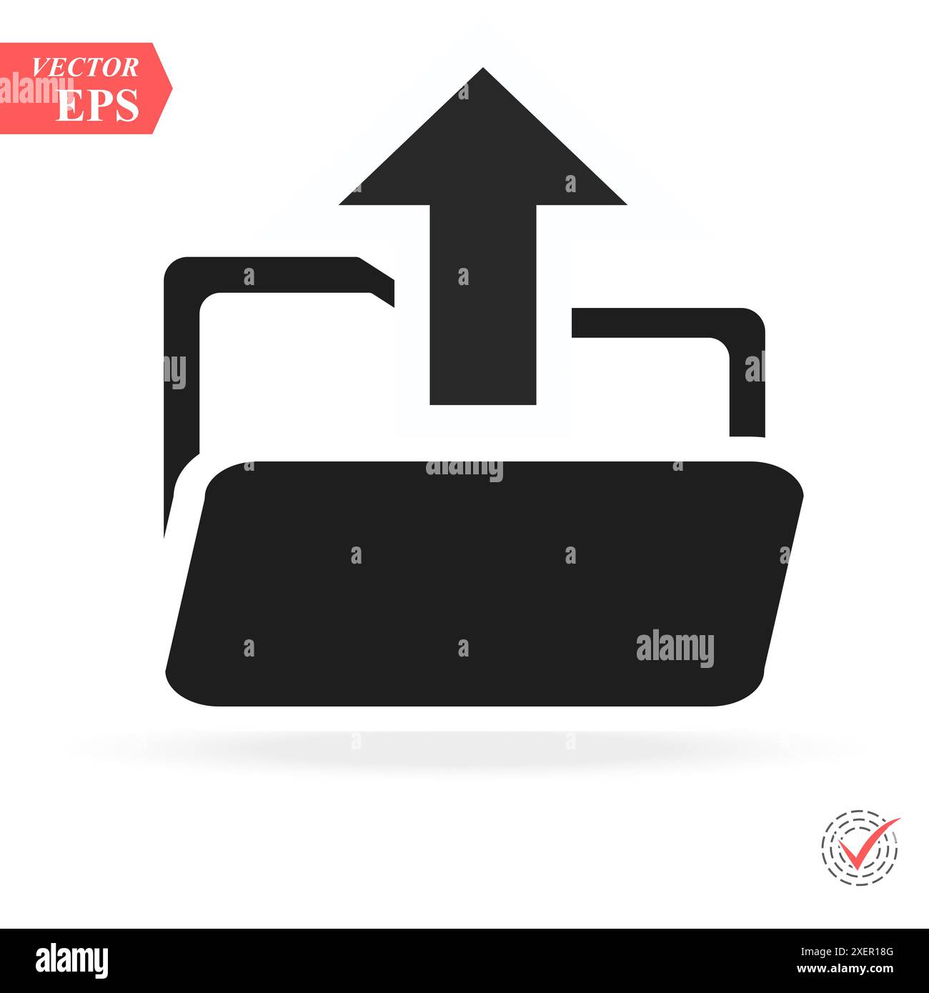 Open folder icon, Open folder icon vector, in trendy flat style ...