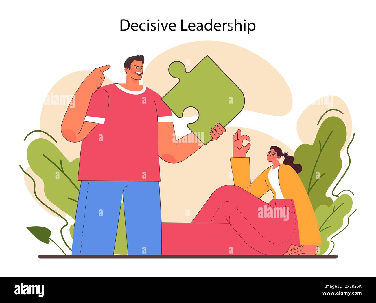 Successful manager leading corporate Stock Vector Images - Alamy