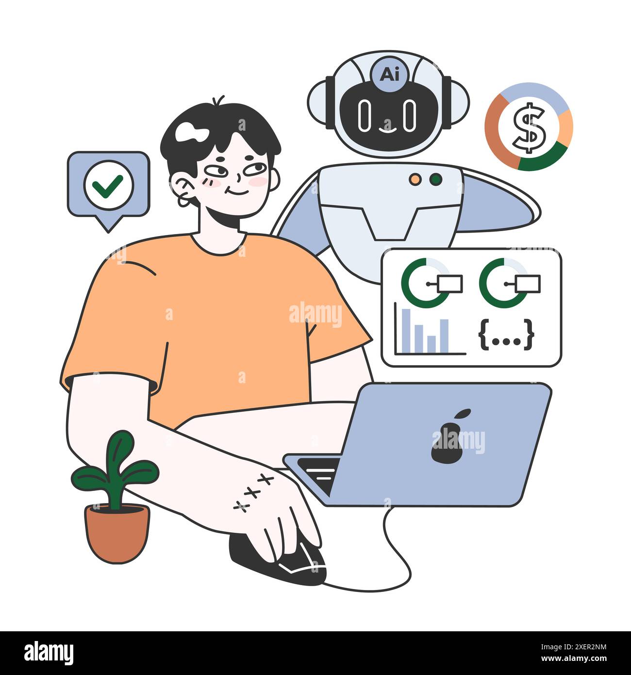 Ai powered chatbot system hi-res stock photography and images - Alamy