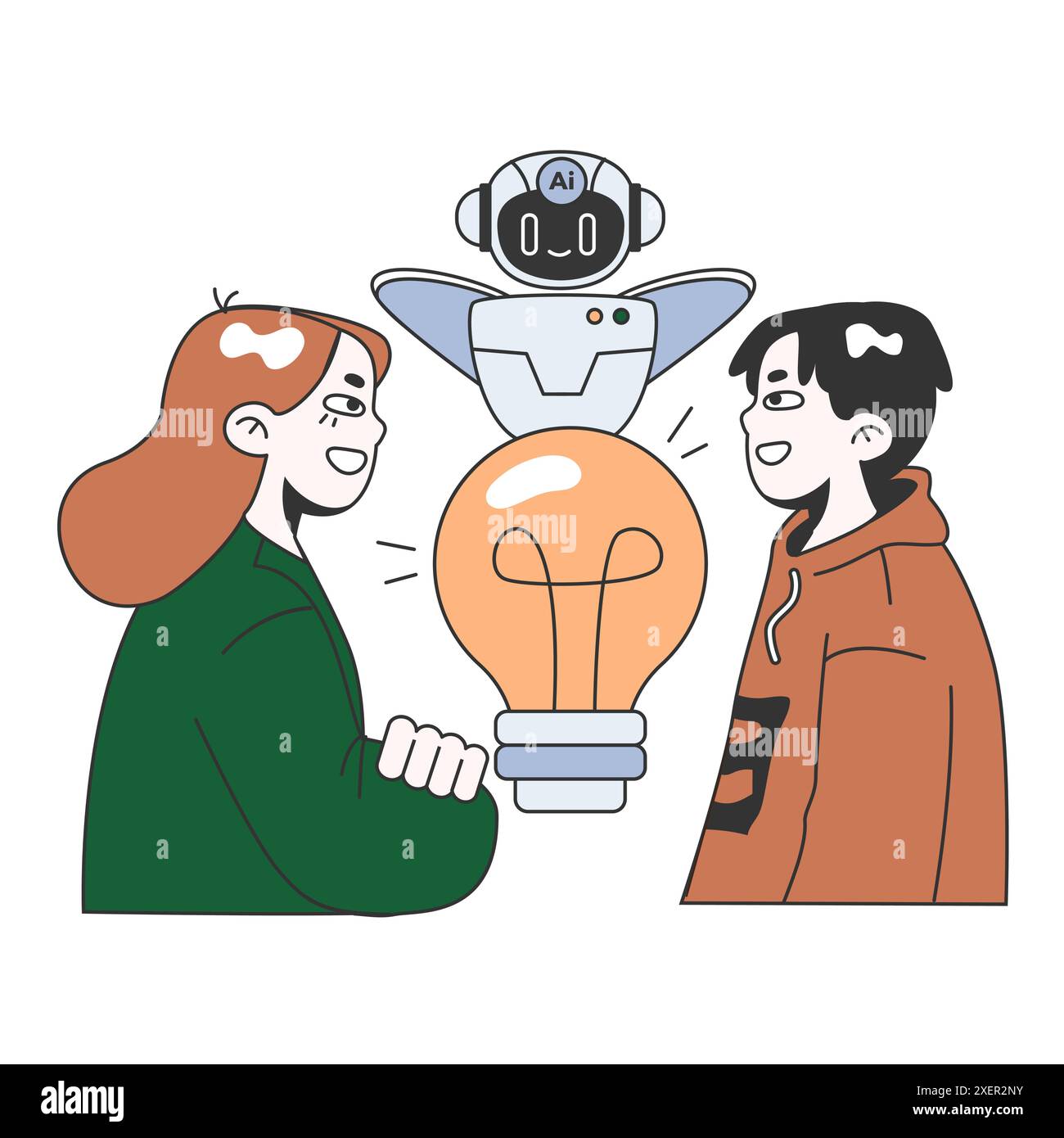 Help of Artificial intelligence for business. AI-powered production ...