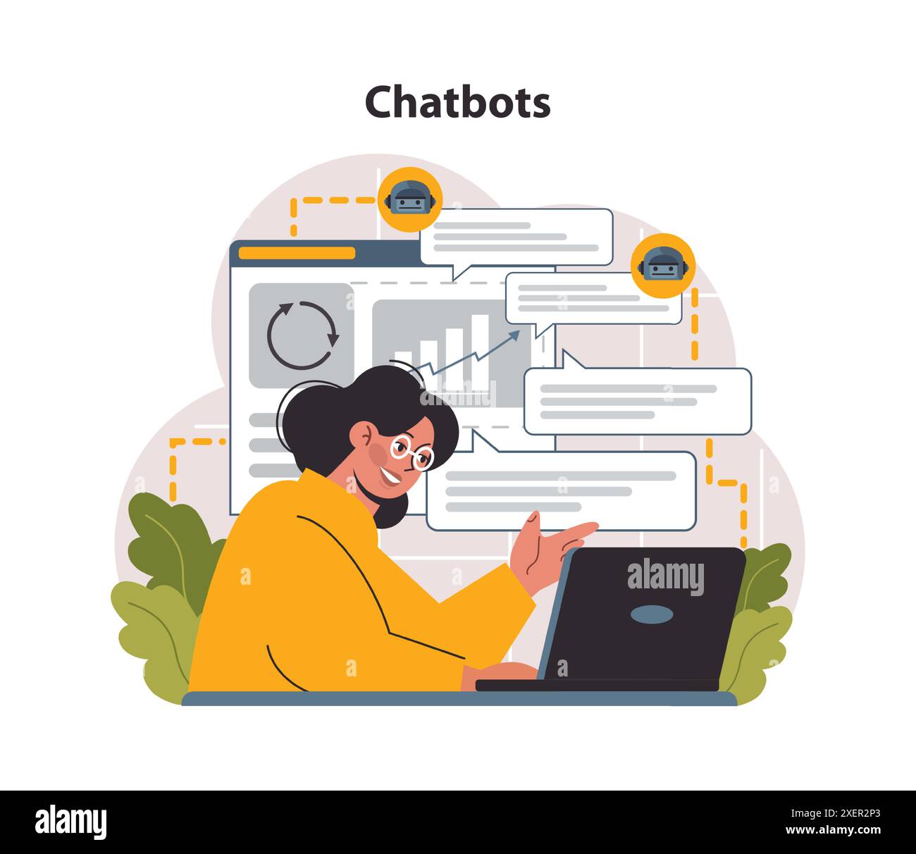 Ai powered chatbot Cut Out Stock Images & Pictures - Alamy