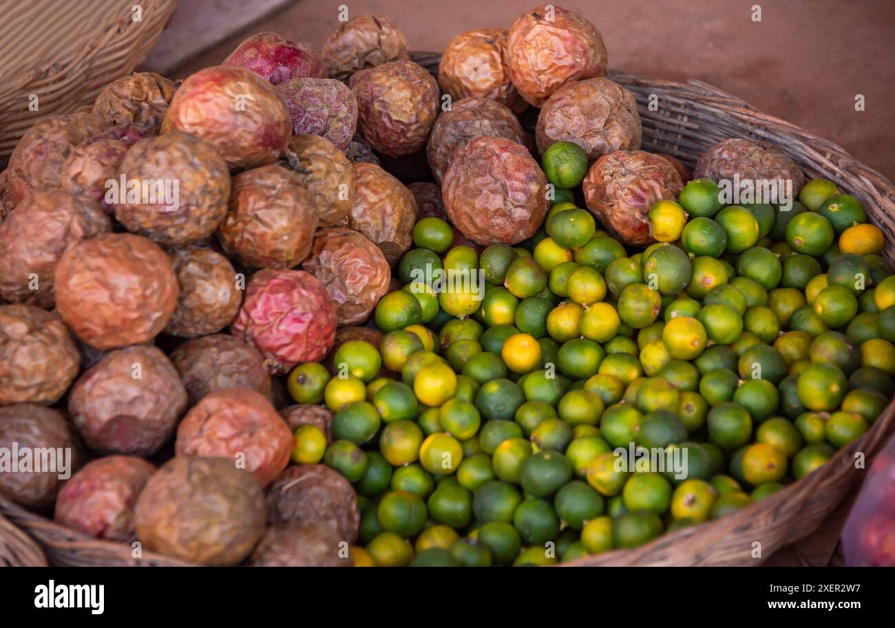Fruits and vegetables on local market in Cambodia Stock Photo - Alamy