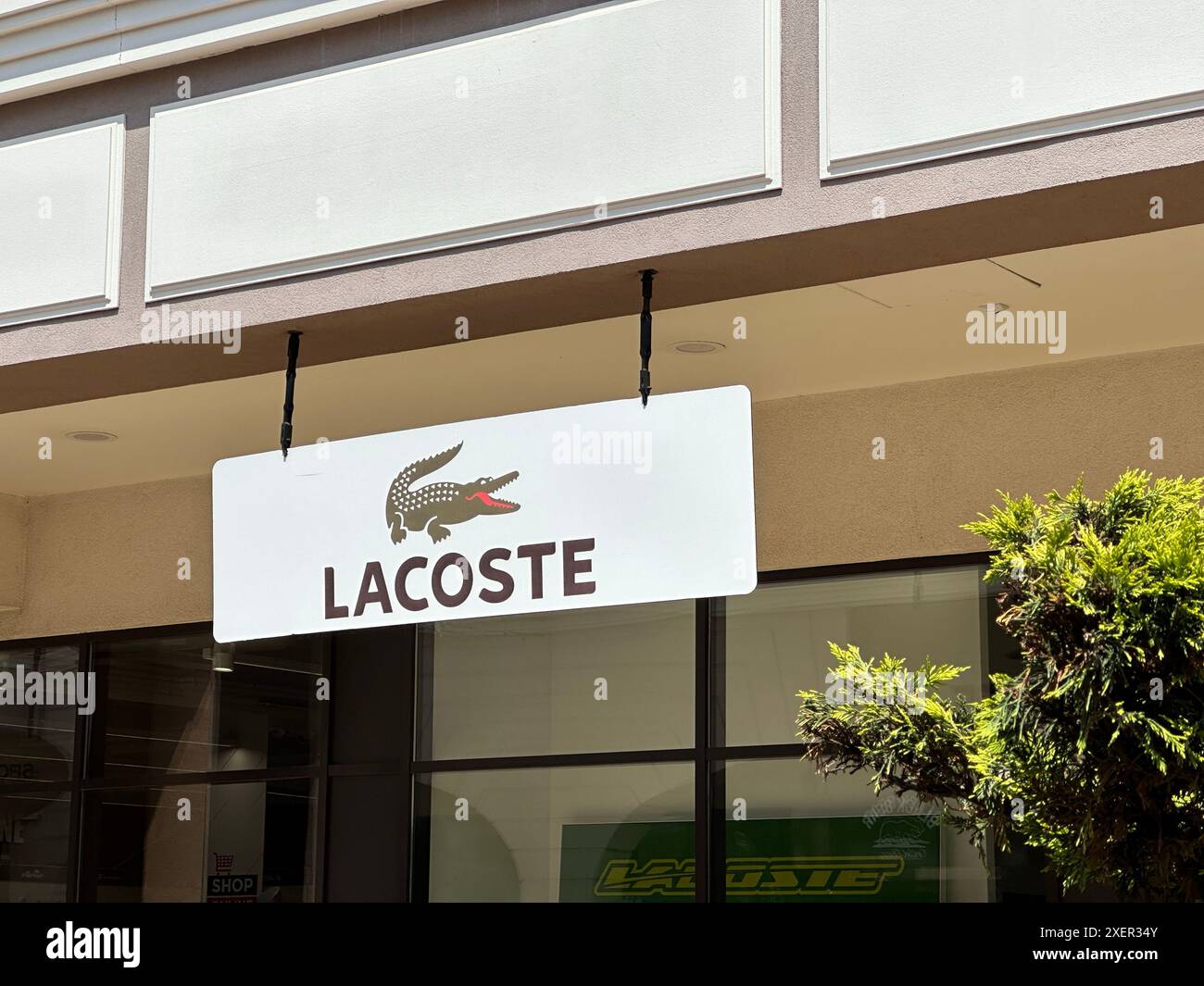 Belgrade, Serbia - June 16, 2024: Lacoste Storefront Logo and Signage ...