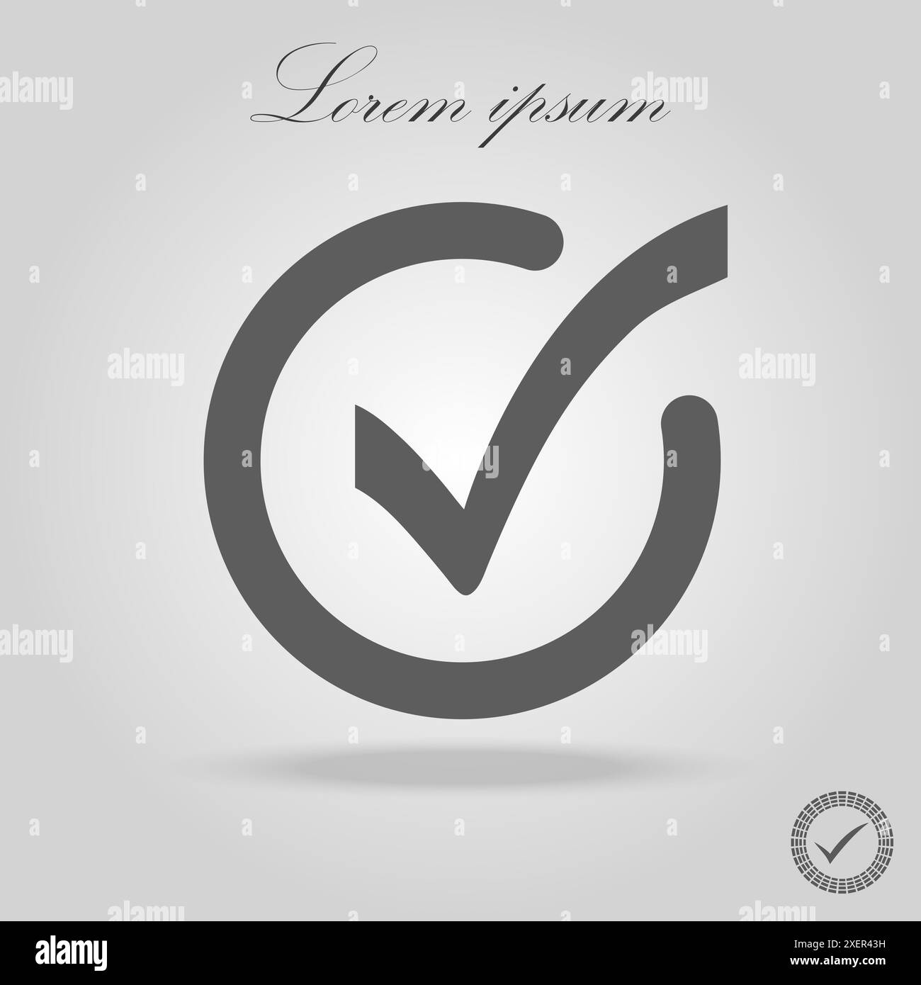 Chek, ok, yes icon approved vector illustration. Check mark icon on ...