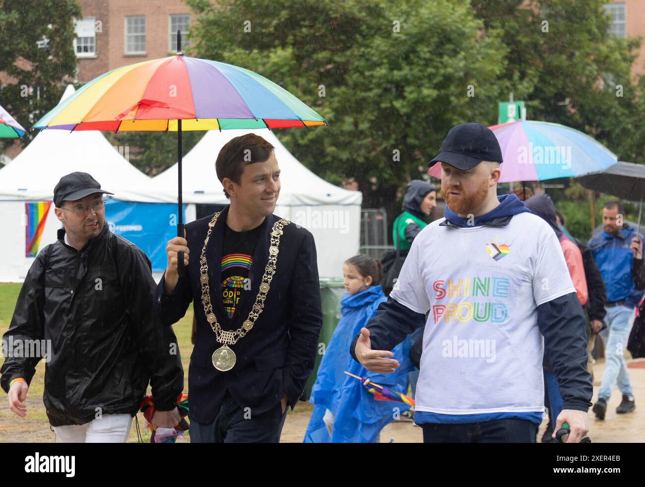 Lord Mayor of Dublin James Geoghegan takes part in the Dublin Pride ...