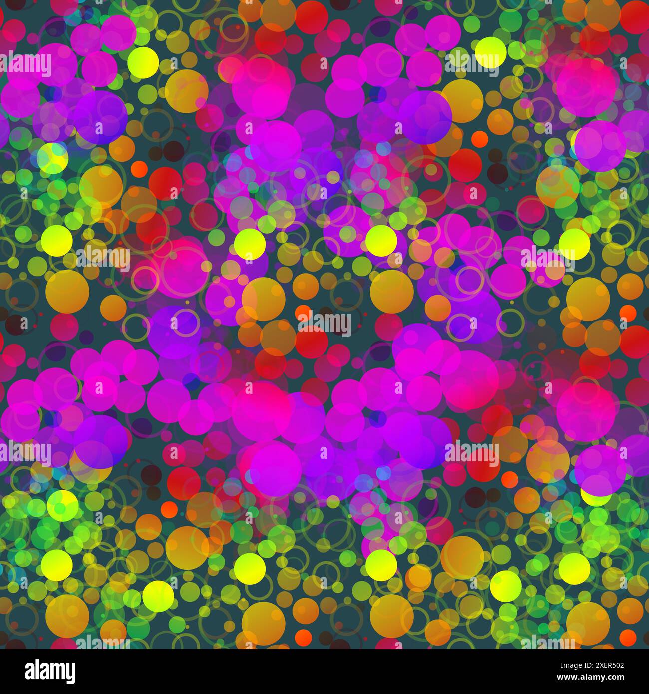 Watercolor colorful bubbles. Circles seamless pattern. Colorful round ...