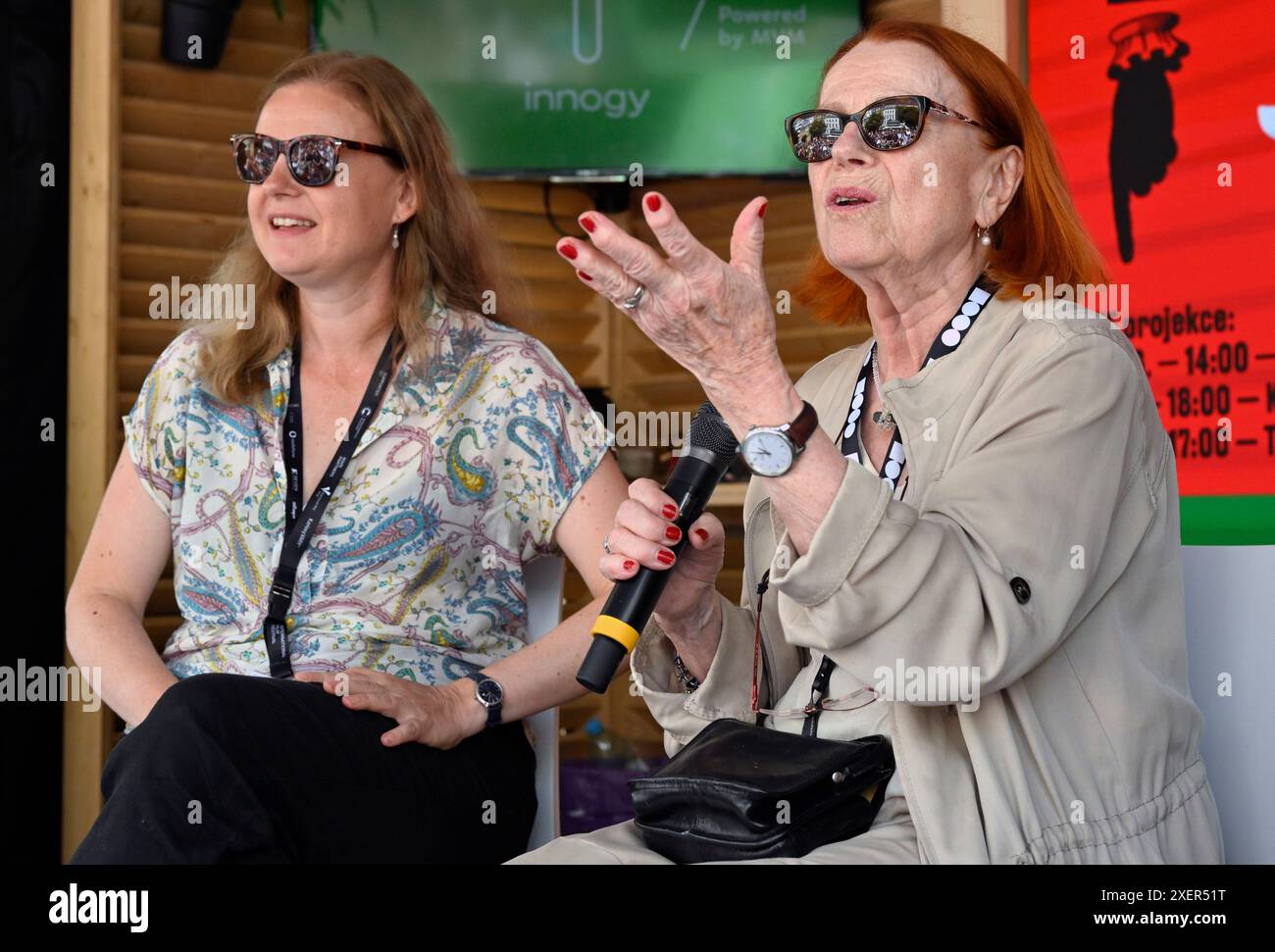 Karlovy Vary, Czech Republic. 29th June, 2024. Czech actress Iva ...