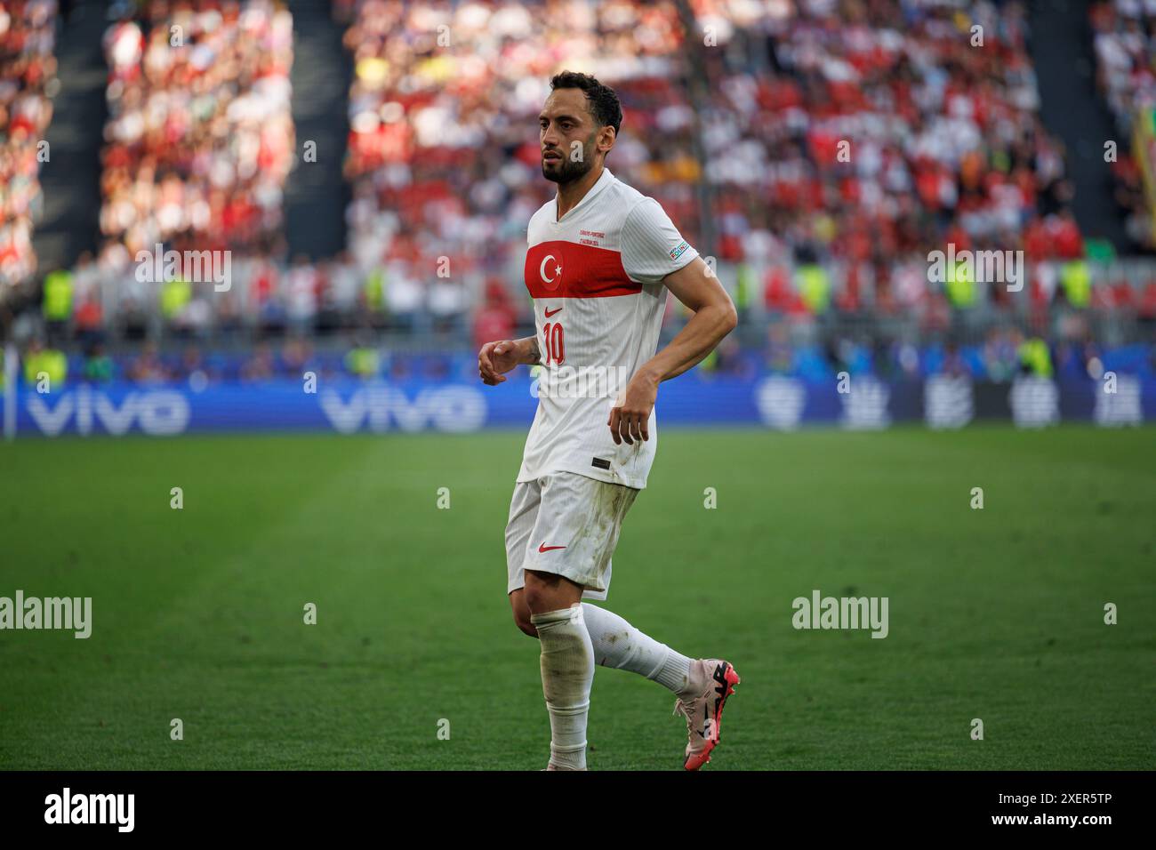 Hakan Calhanoglu seen during UEFA Euro 2024 game between national teams ...