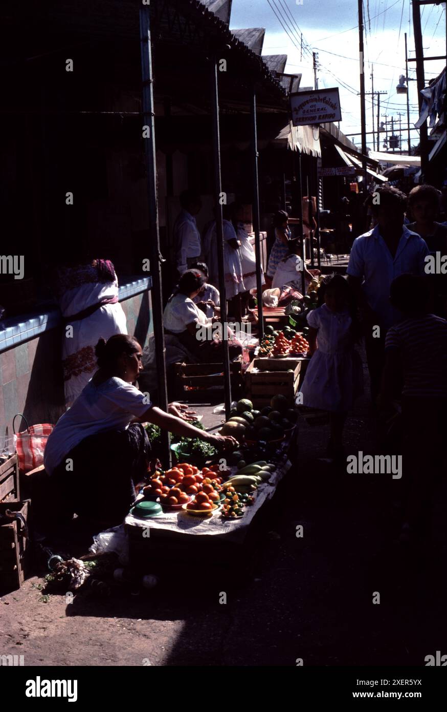 Merida, Mexico. 12/27/1985. Tortilla bakery in Merida’s market district ...