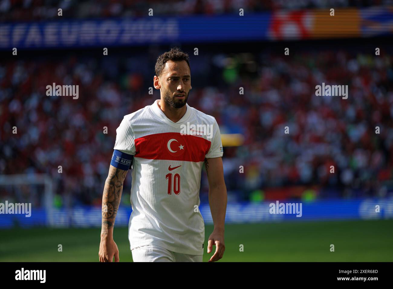 Hakan Calhanoglu seen during UEFA Euro 2024 game between national teams ...