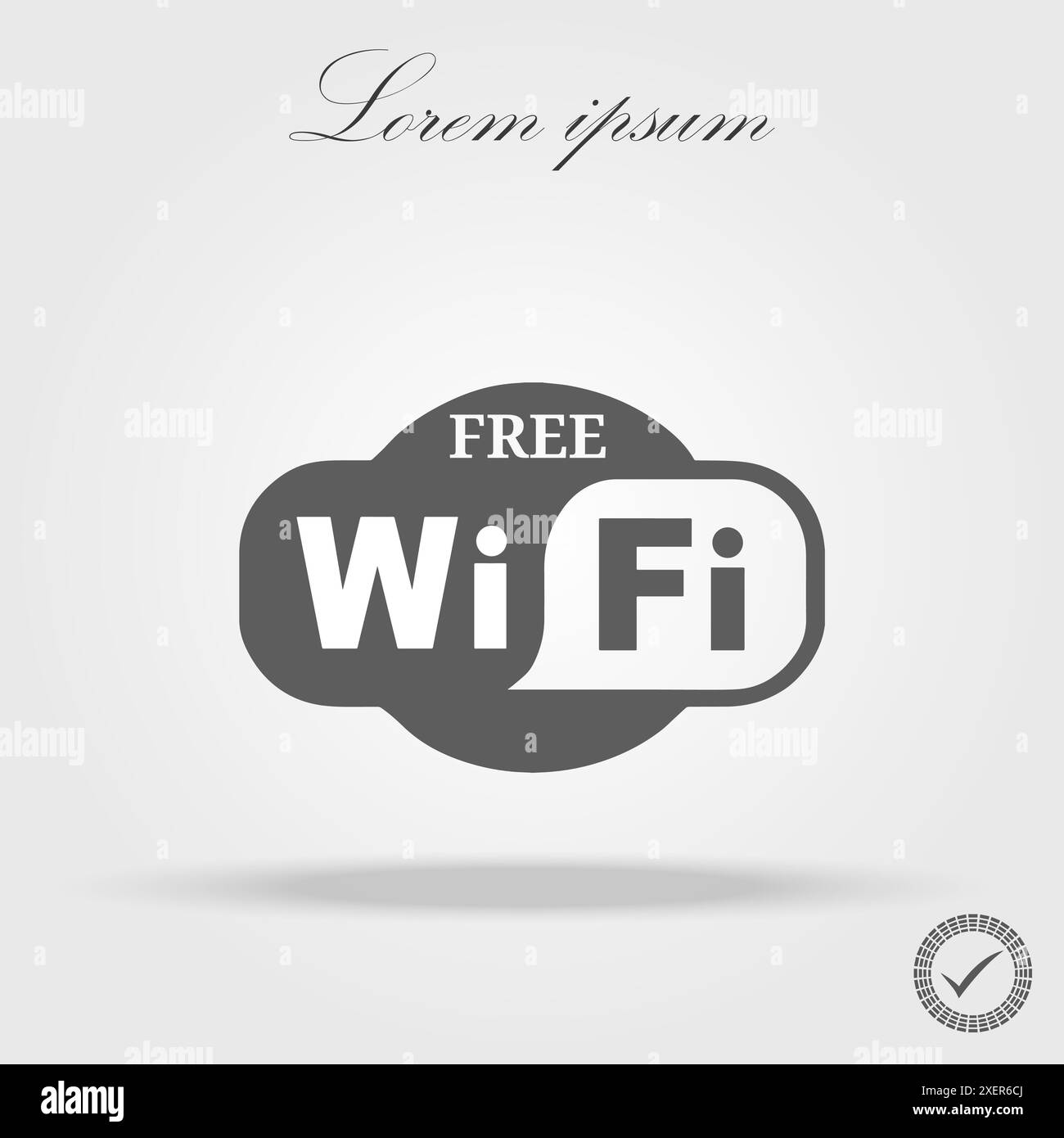Vector wifi free icon isolated on white background Stock Vector Image ...