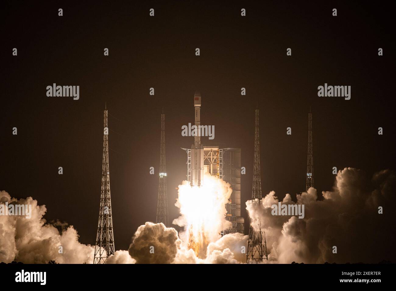 (240629) -- WENCHANG, June 29, 2024 (Xinhua) -- A modified version of ...