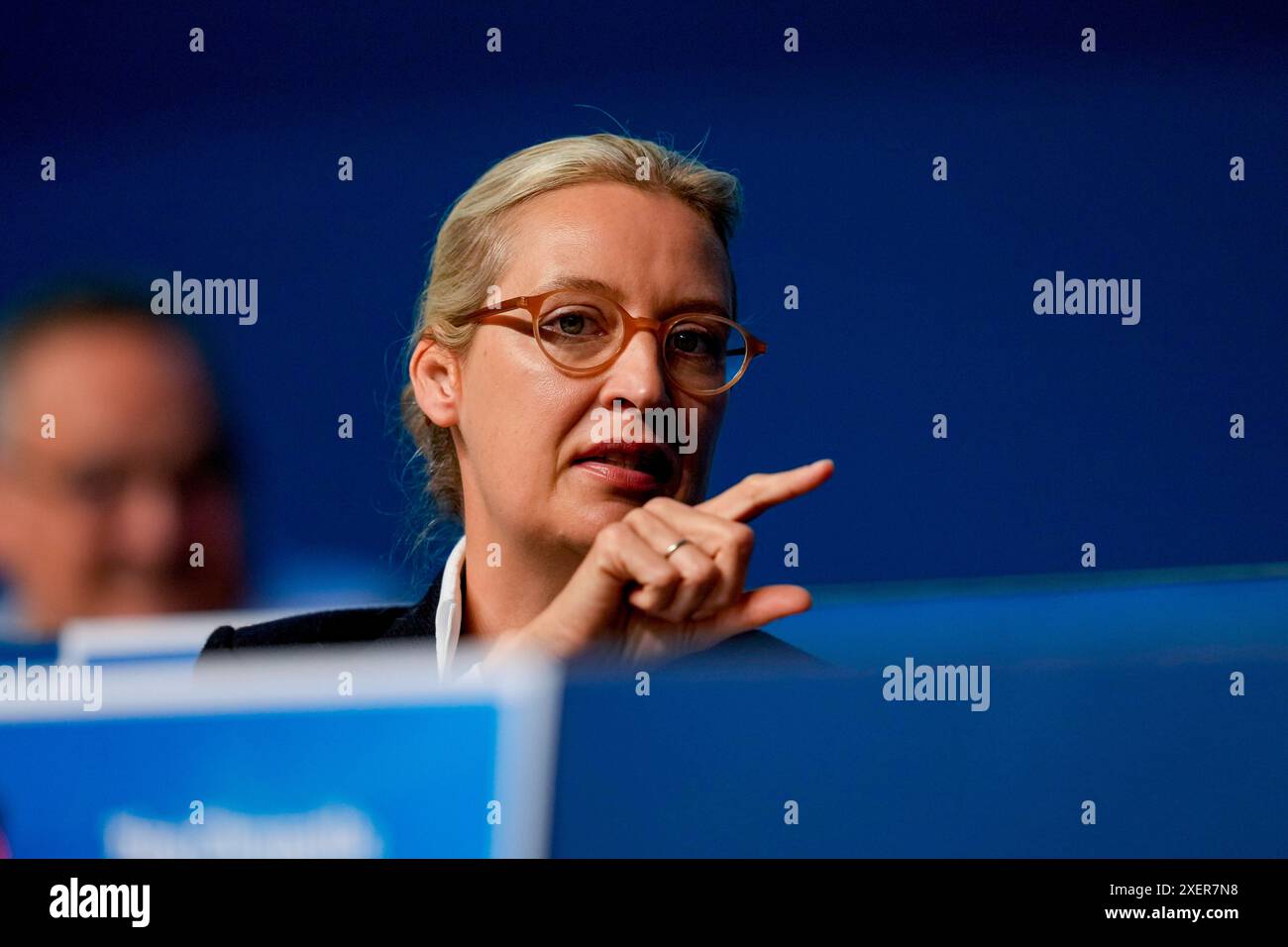 Dr. Alice Weidel waehrend des 15. Bundesparteitag der AfD in der ...