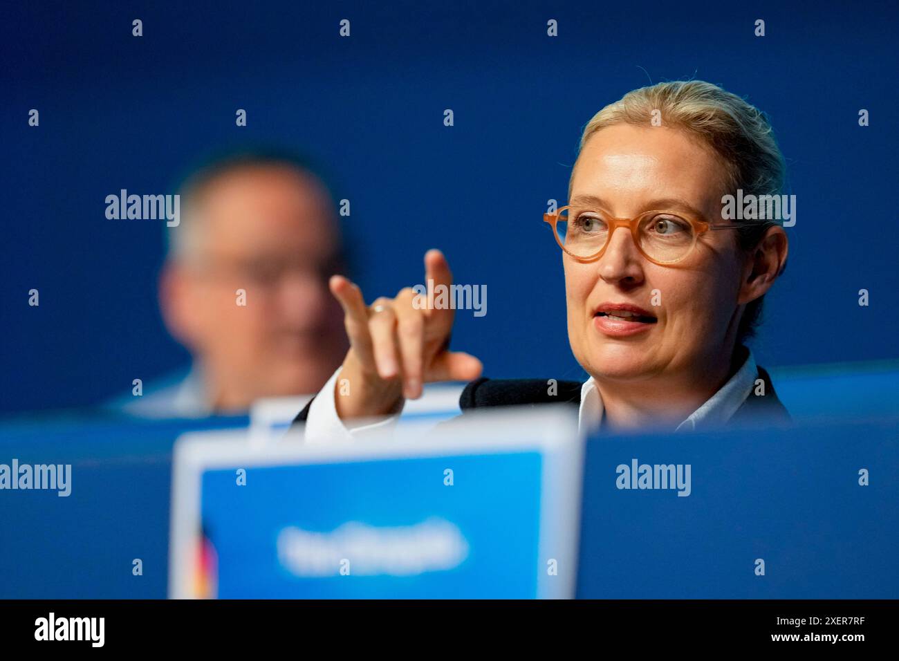 Dr. Alice Weidel waehrend des 15. Bundesparteitag der AfD in der ...