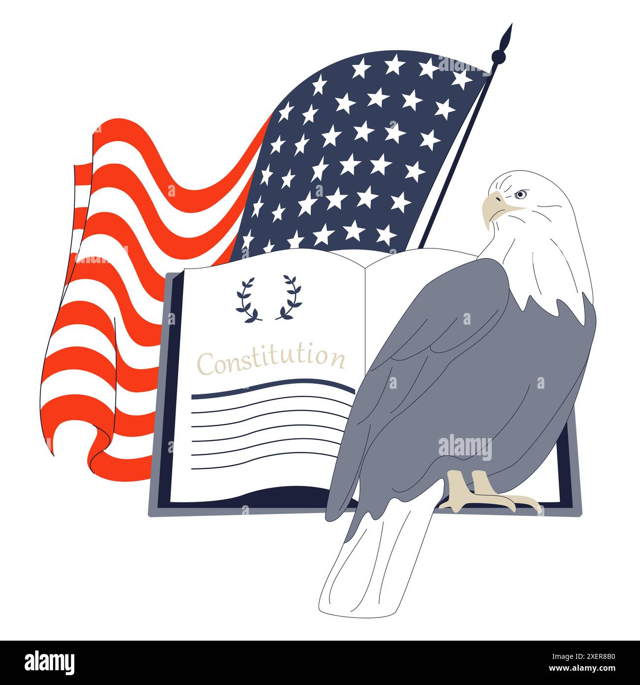 American constitution day. National USA holiday on September 17th ...