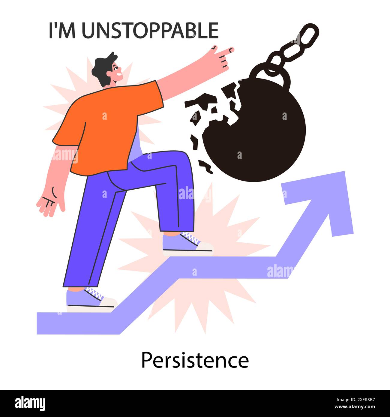 Self-development. Personal growth. Ambitious character' persistence and ...