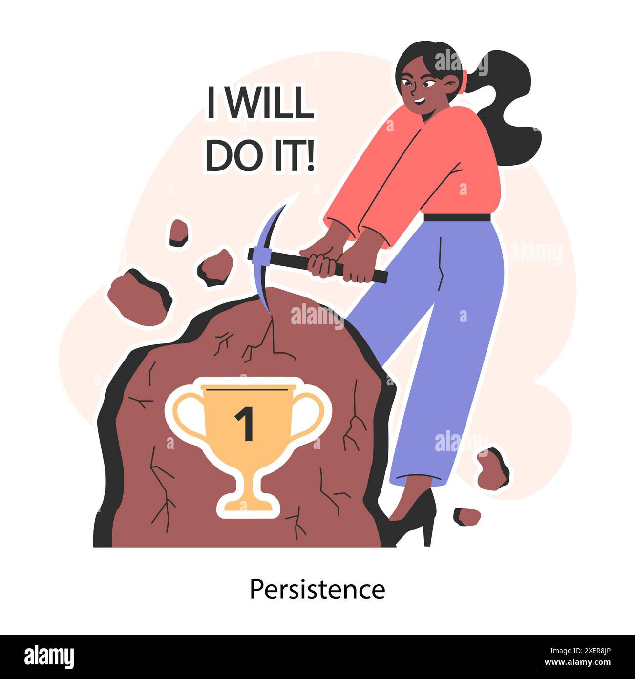 Self-development. Personal growth. Ambitious character' persistence and ...