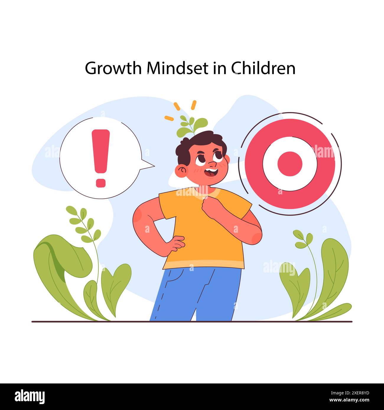 Child cognitive development. Growth mindset. Process of kids ...