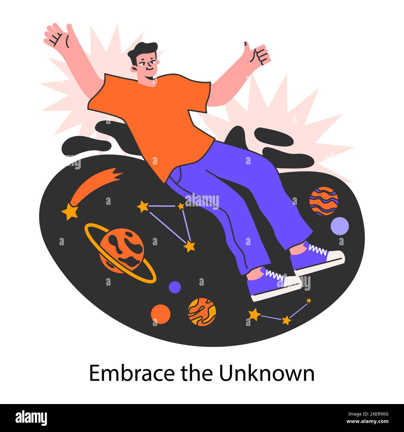 Embrace the unknown Stock Vector Images - Alamy