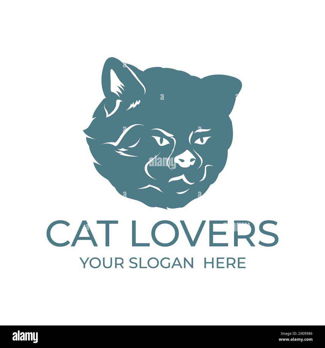 Cat logo vector illustrations design icon symbols Stock Vector Image ...