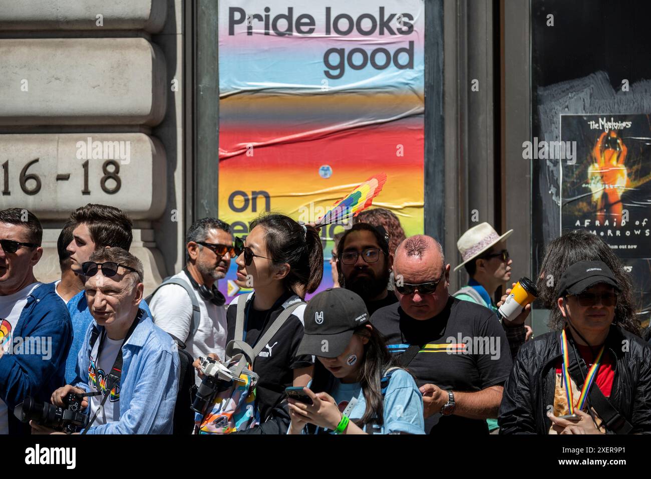 London, UK. 29 June 2024. The public watches the parade in Piccadilly ...