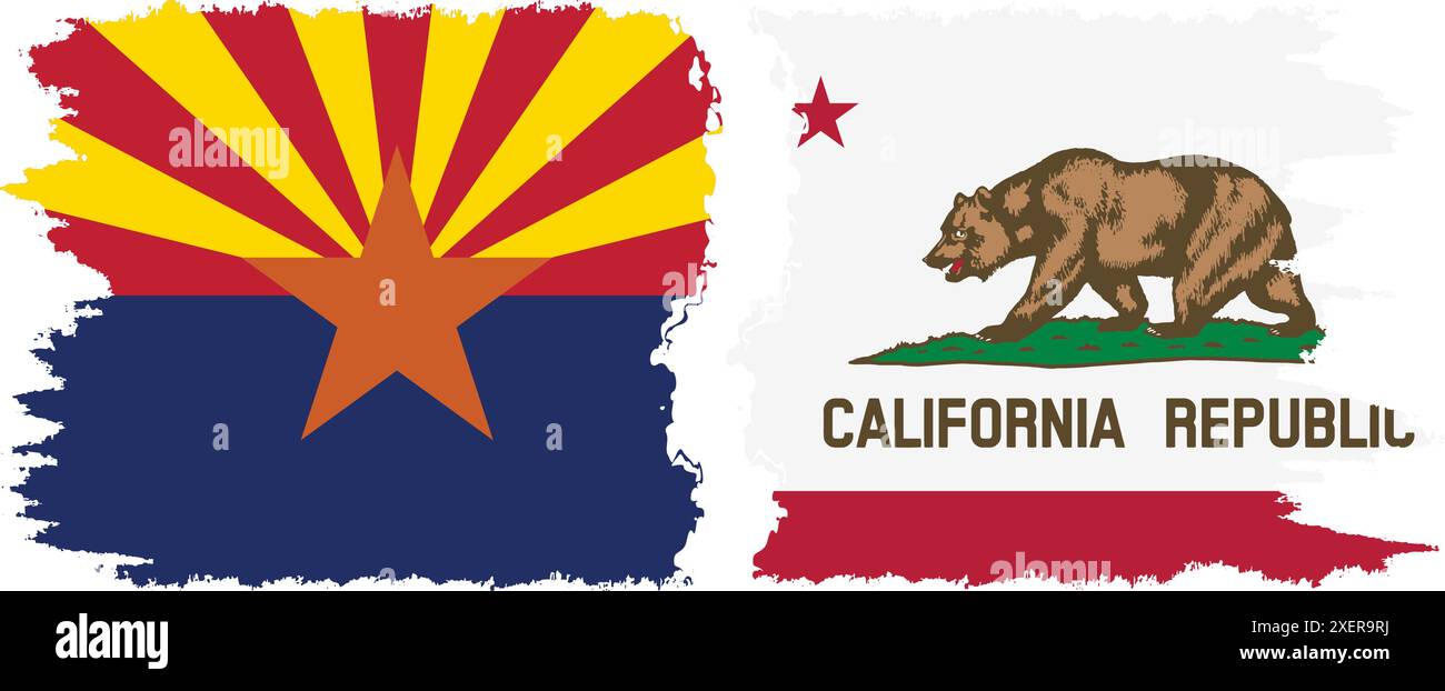 Us and az flag Stock Vector Images - Alamy