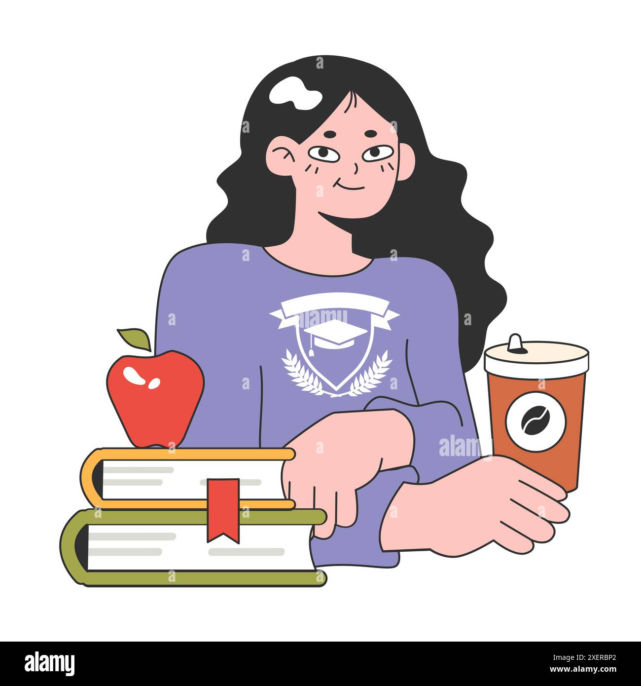 University woman assignment Stock Vector Images - Alamy