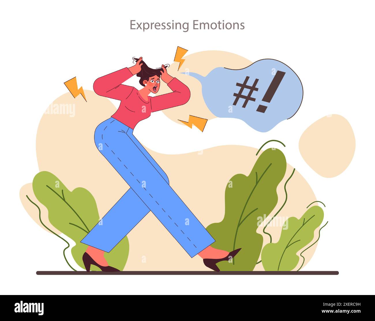 Expressing emotions skill. Emotional intelligence or EQ development ...