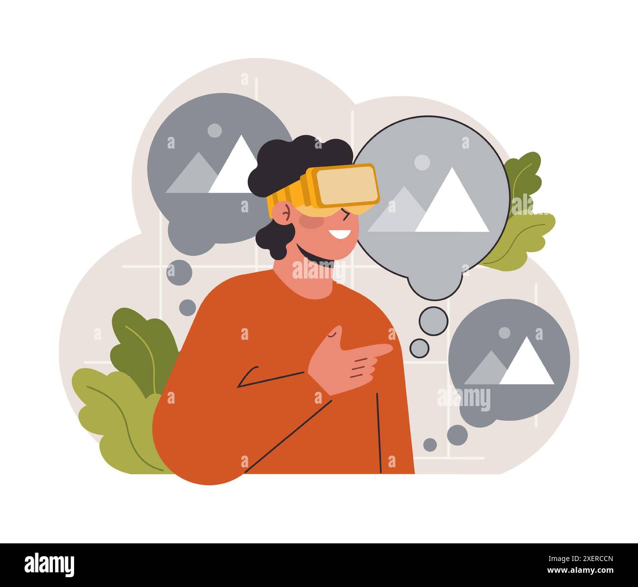 Art therapy. Character developing a creativity. Self-expression idea ...