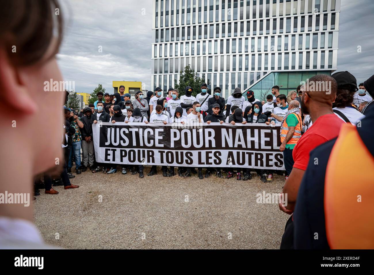 Protestors attend a silent march called by the mother of 17-year-old ...