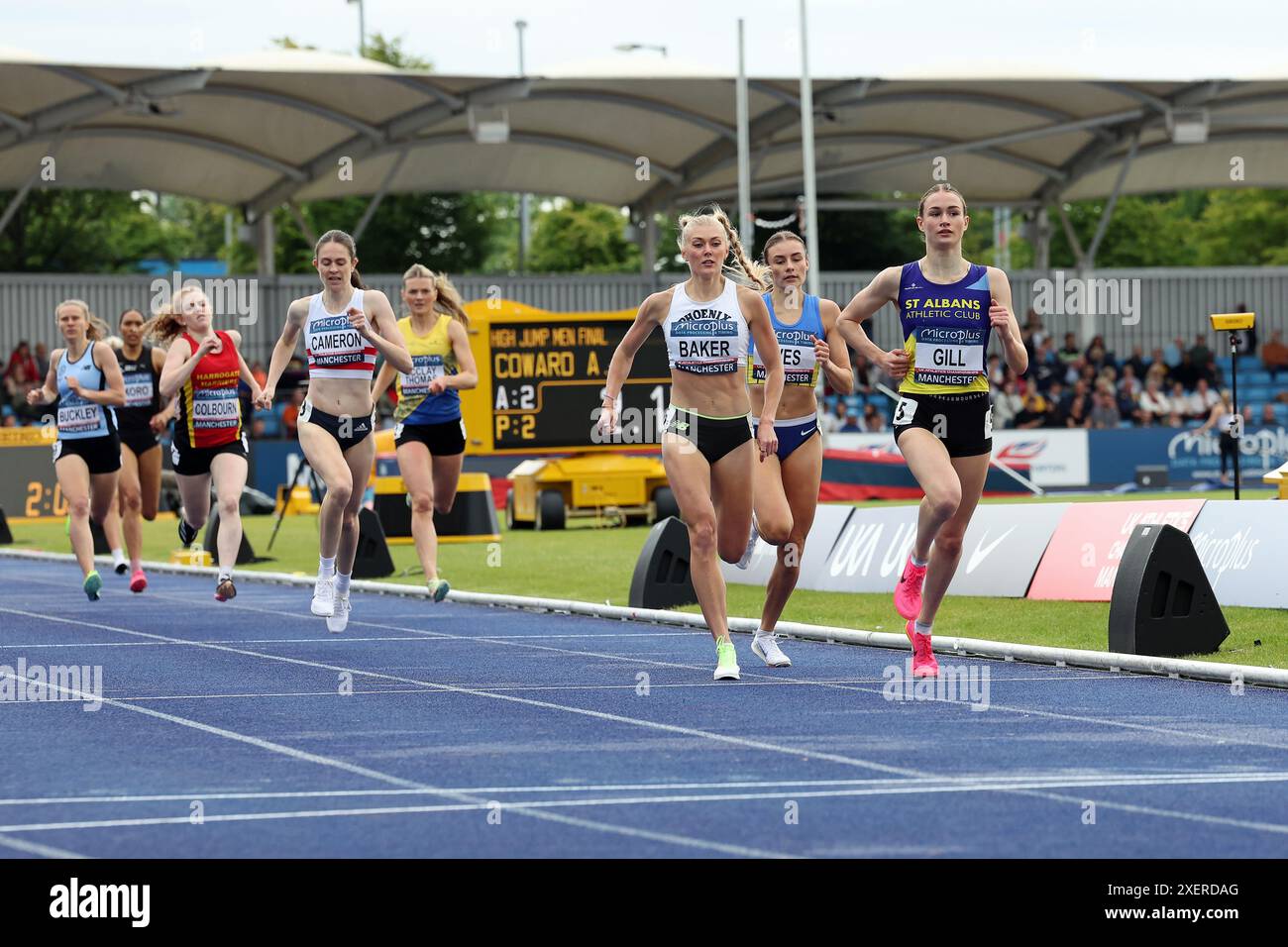 Manchester, UK. 29th June, 2024. Phoebe Gill of St Albans AC winning ...