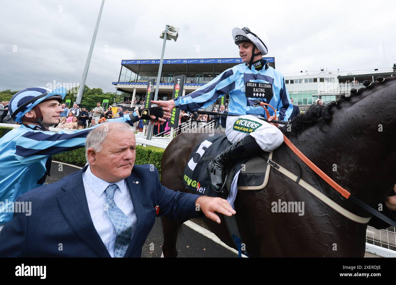Connor Beasley celebrates aboard Onesmoothoperator during the ...
