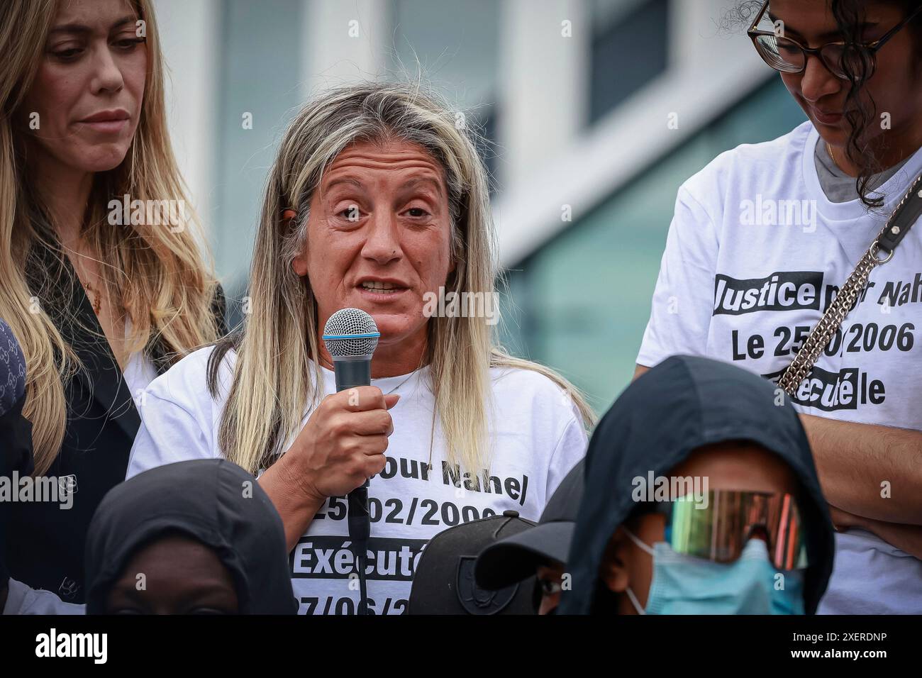Mounia, mother of 17-year-old Nahel Merzouk who was killed by police ...