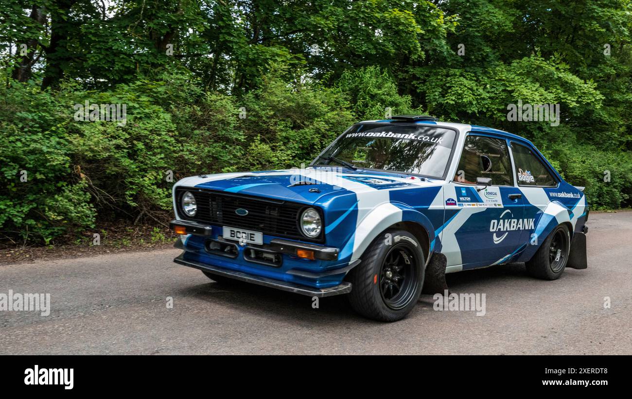 Fun car rally on country roads in South Lanarkshire, Scotland Stock ...