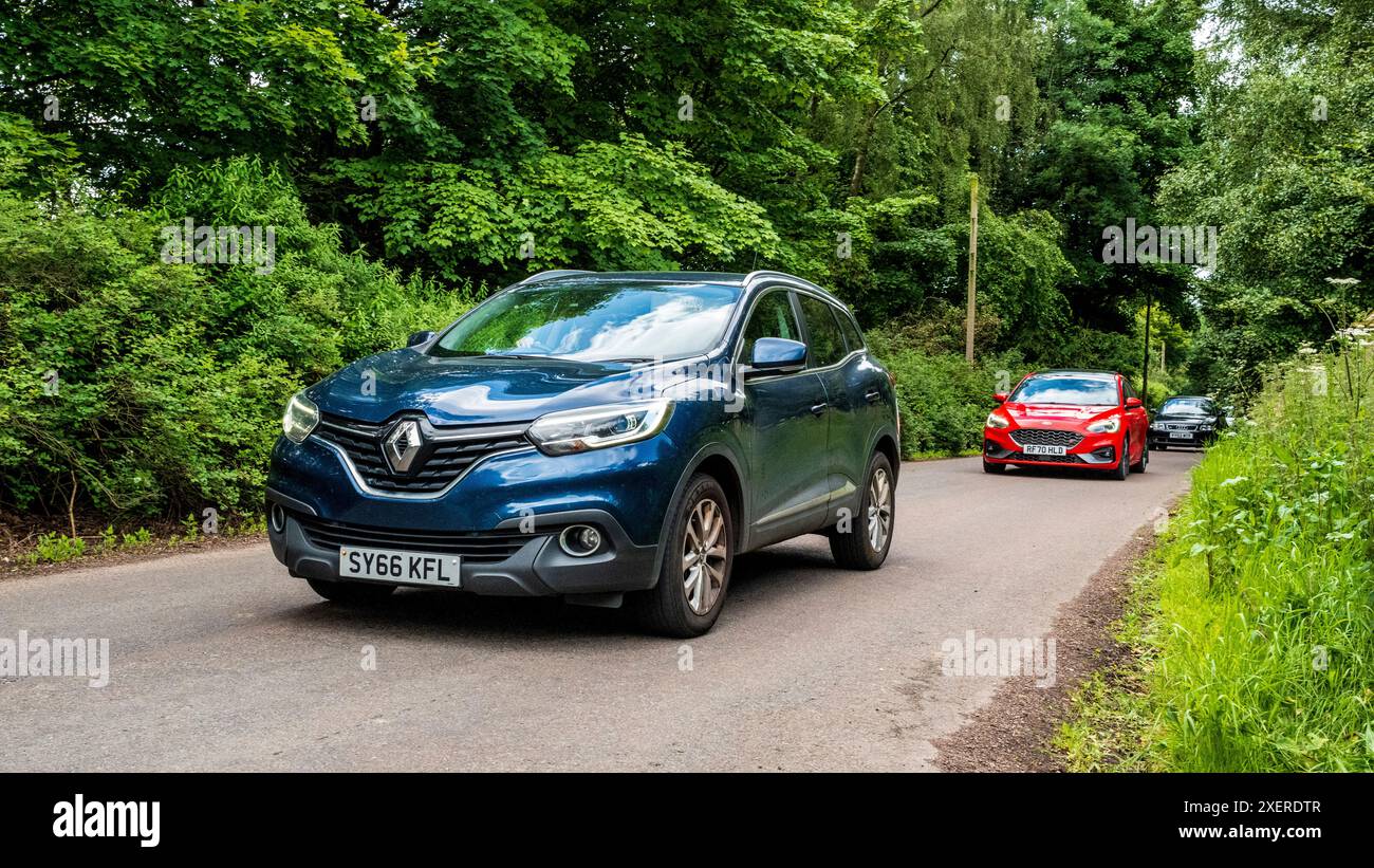 Fun car rally on country roads in South Lanarkshire, Scotland Stock ...