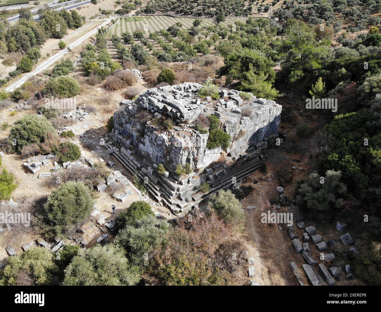 Belevi Mausoleum, located in Izmir, Turkey, was built 2300 years ago by ...