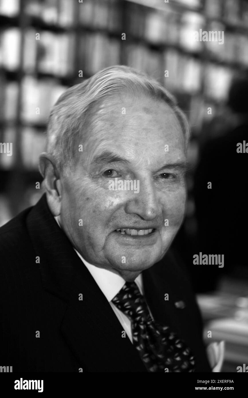 David rockefeller portrait Black and White Stock Photos & Images - Alamy