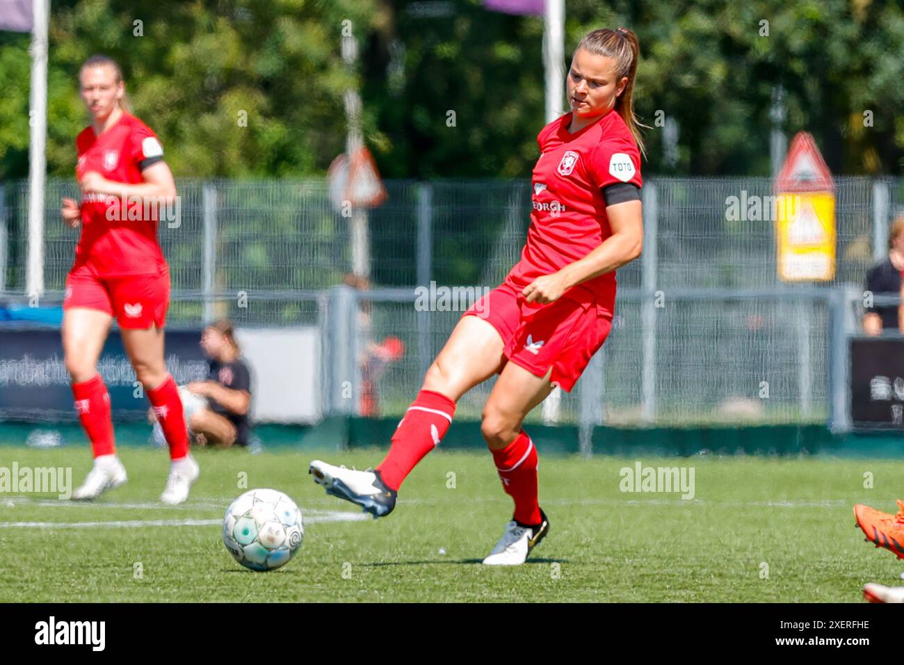 HENGELO, NETHERLANDS - JUNE 29: Kayleigh van Dooren of FC Twente during the Eredivisie Vrouwen ...