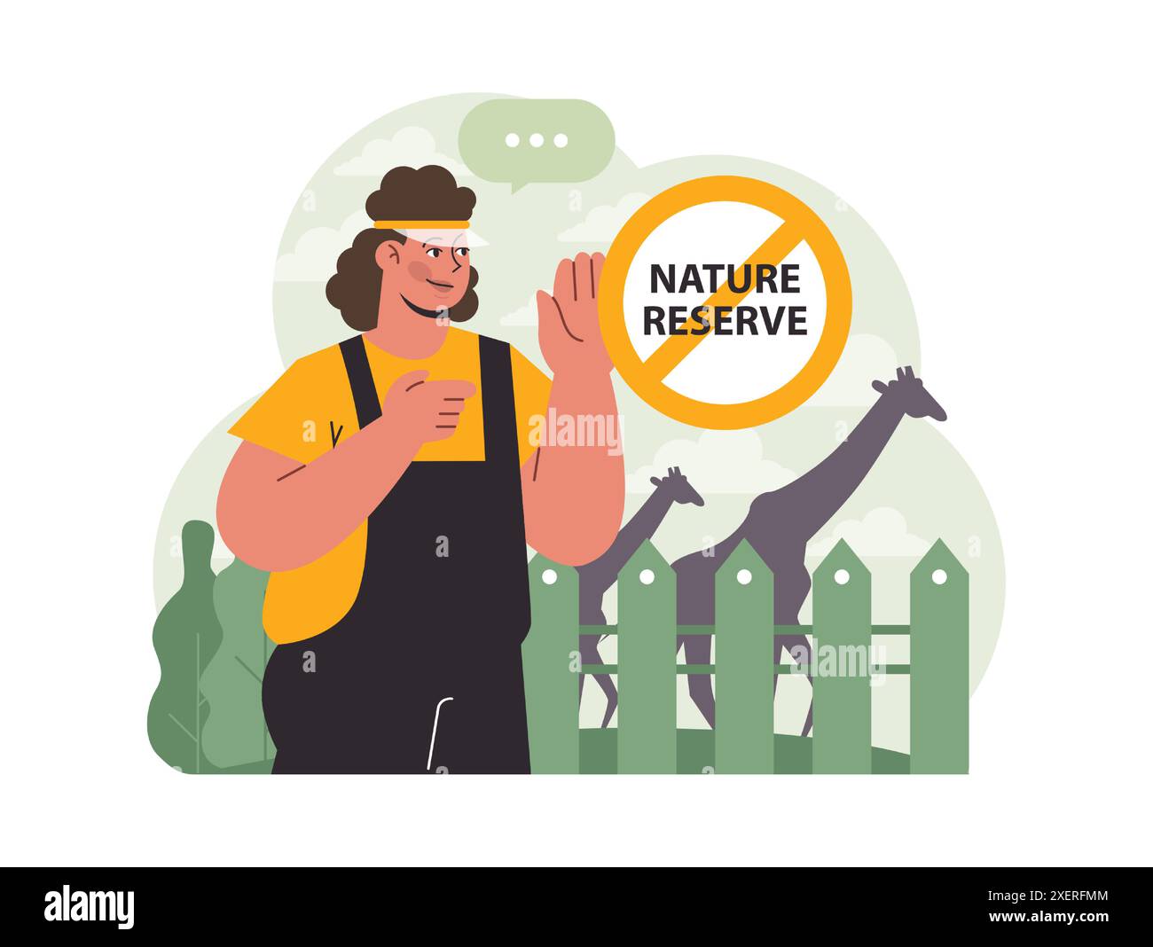 Natural reserve Exotic flora and fauna protection. Social ...