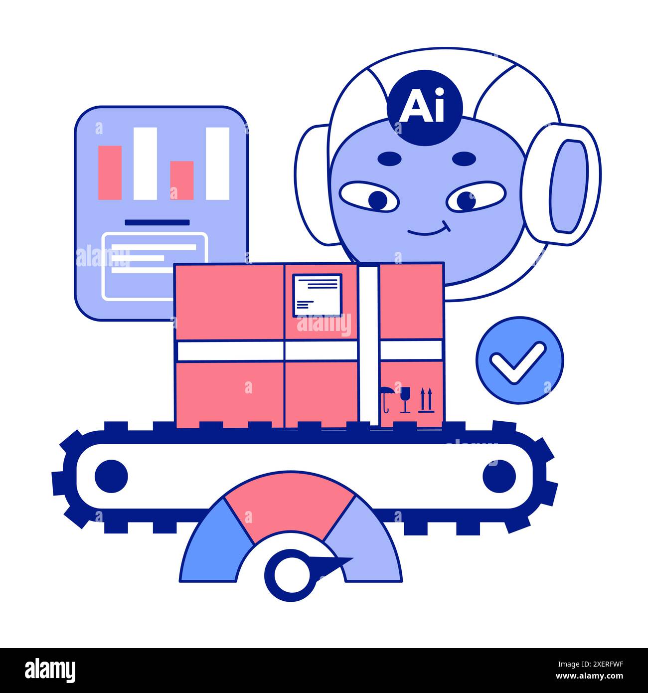 Artificial intelligence in business. AI-powered production, management and marketing. Self ...
