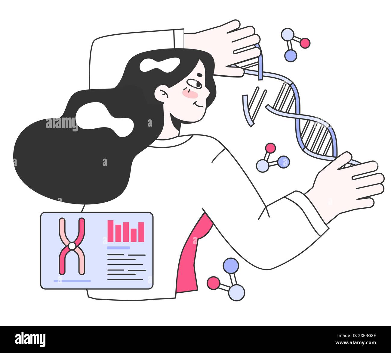 Genetic engineering. Innovative medicine and science technology ...