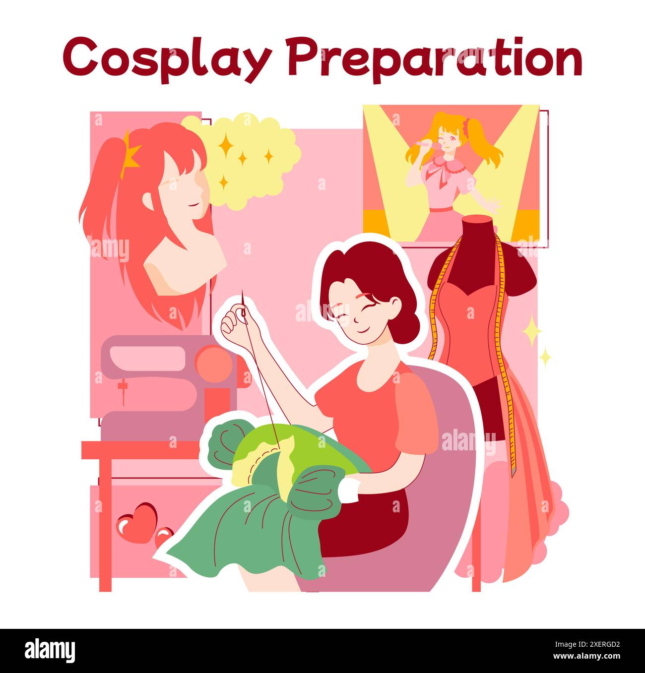 Anime culture. Otaku or geek lifestyle, popular japanese cartoons or ...