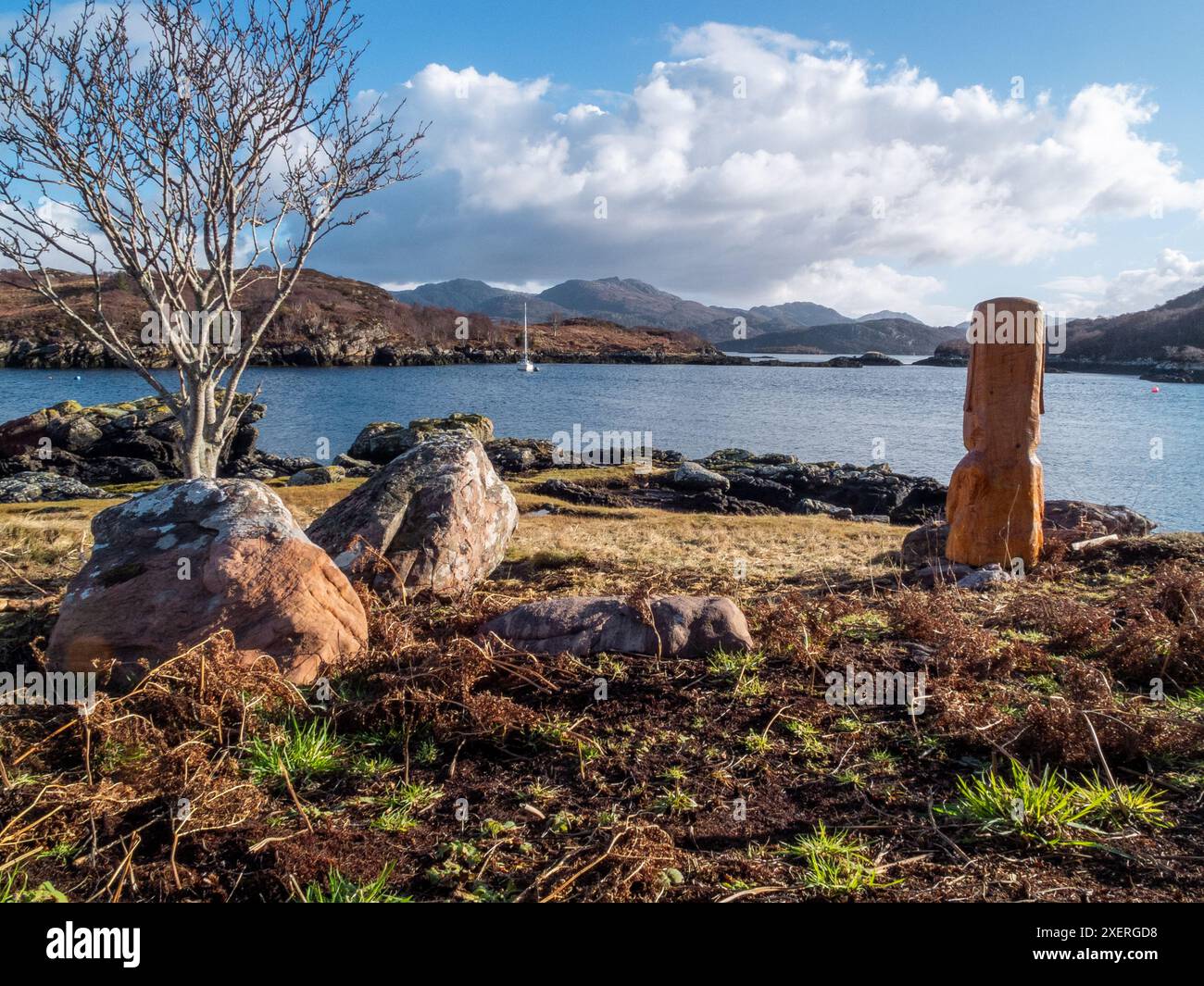 View across badachro bay from Dry Island, provider of holiday ...